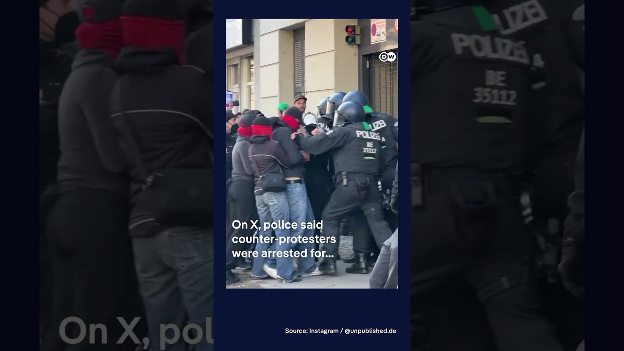 Berlin neo-Nazi rally met with counter-protests and large police ...