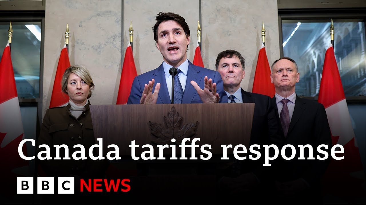 Canadian PM Trudeau retaliates against US and calls Trump's tariffs ...