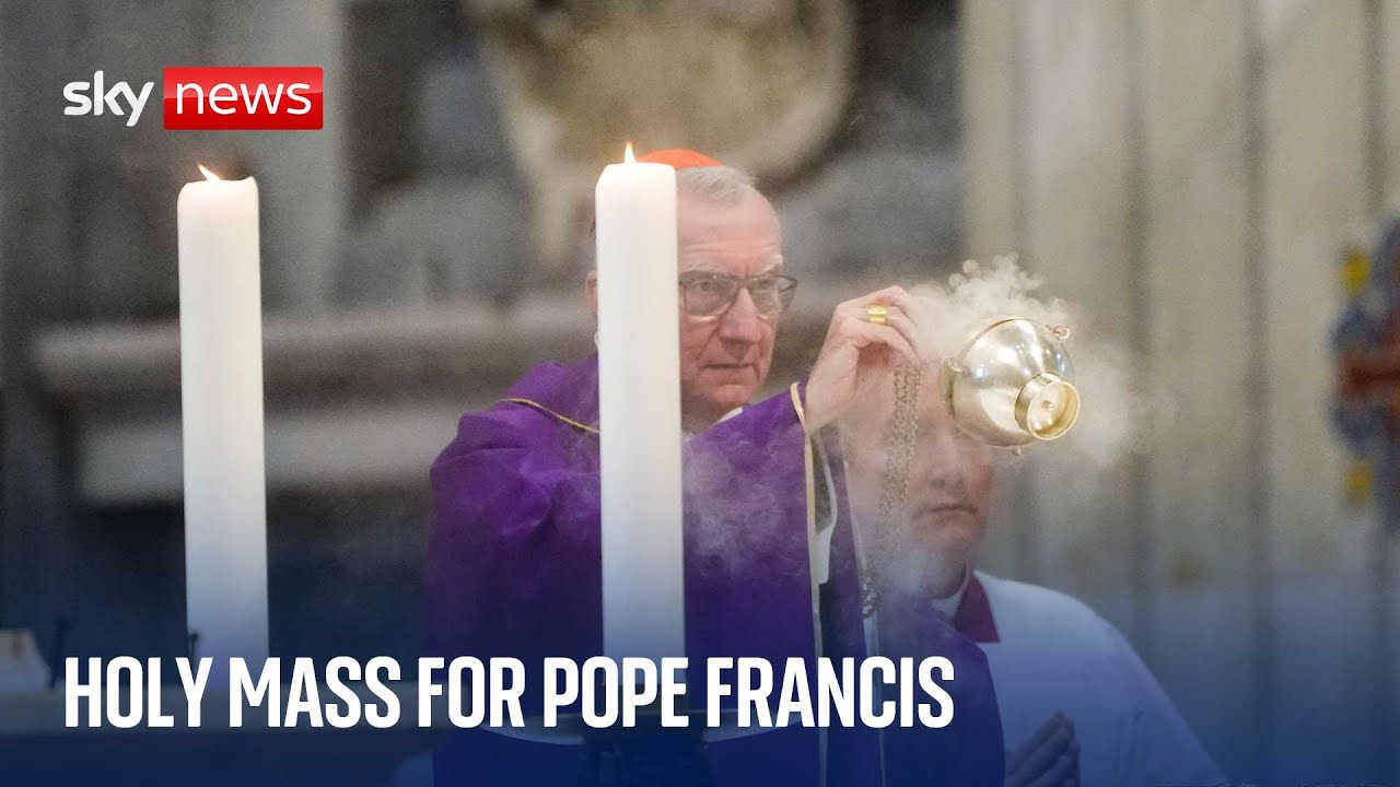 Cardinal Pietro Parolin presides a Holy Mass for Pope Francis - World News