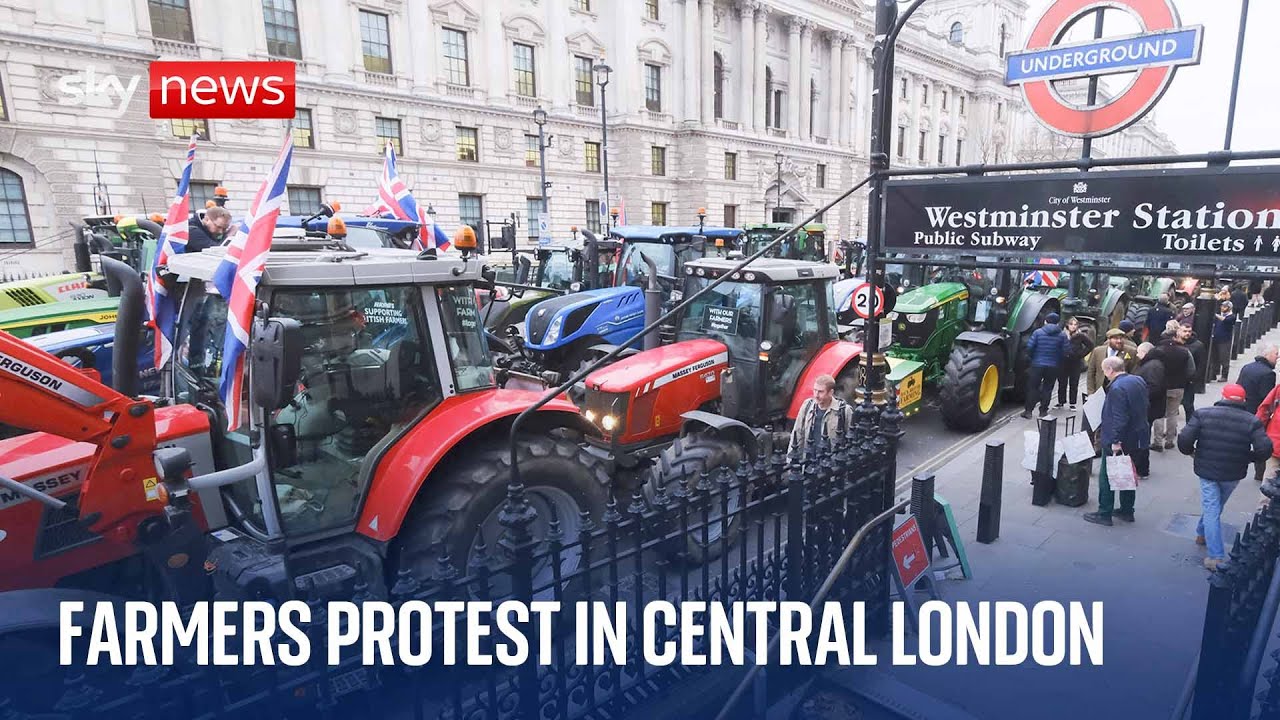 Inside the farmer protests with Sky News' Dan Whitehead - World News