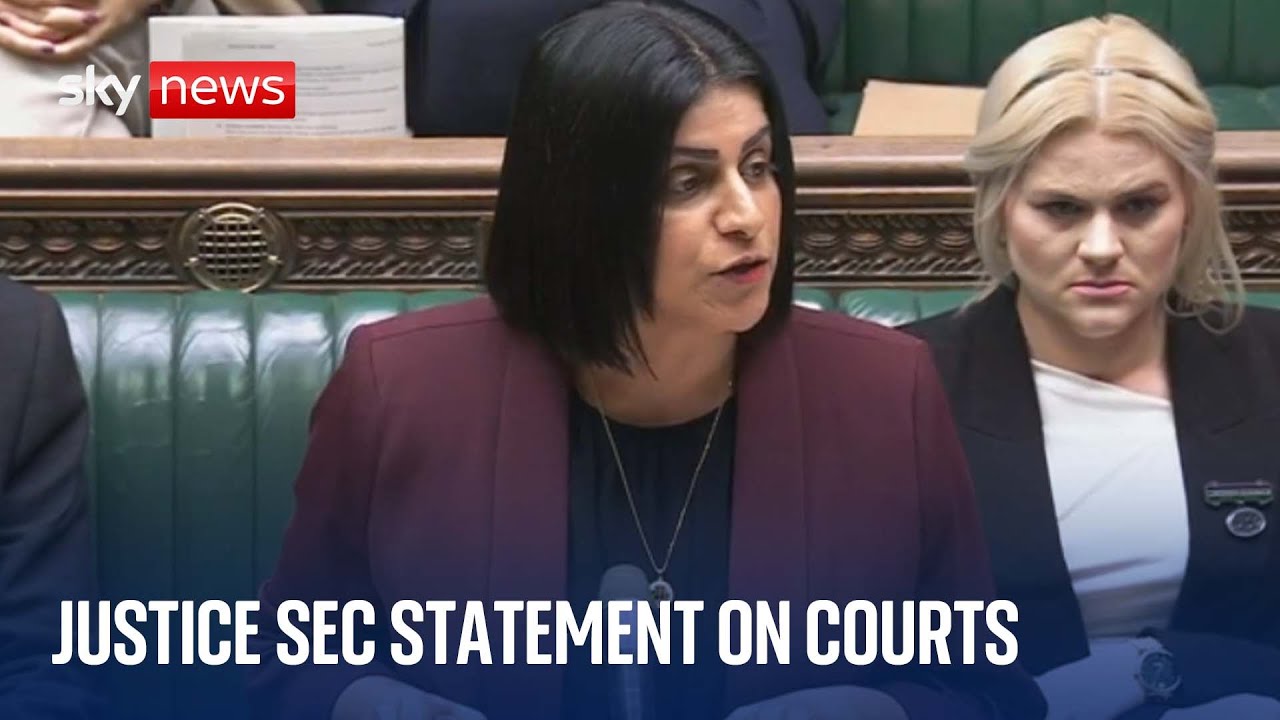 Justice Secretary statement to the Commons about Courts and Tribunals ...