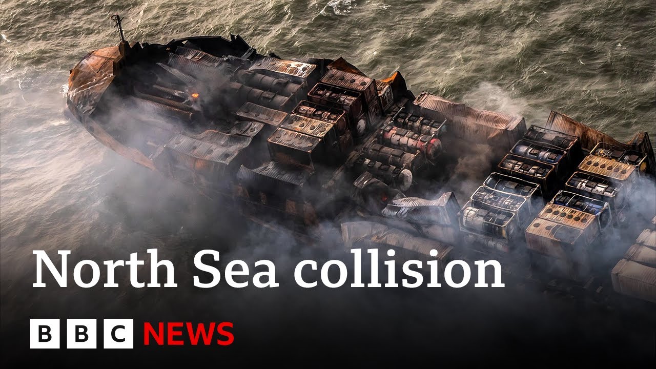 Man arrested in connection with North Sea collision | BBC News - World News