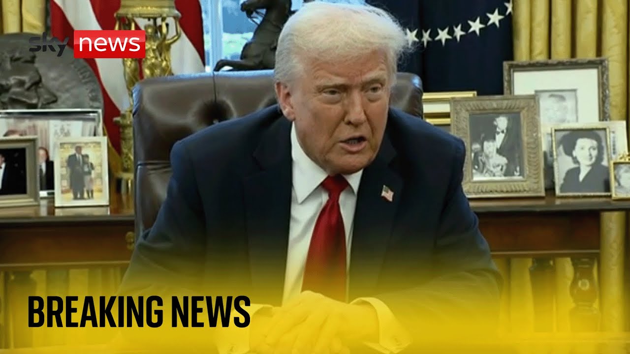 Trump calls Signal breach debacle a 'witch hunt' - as he announces new ...