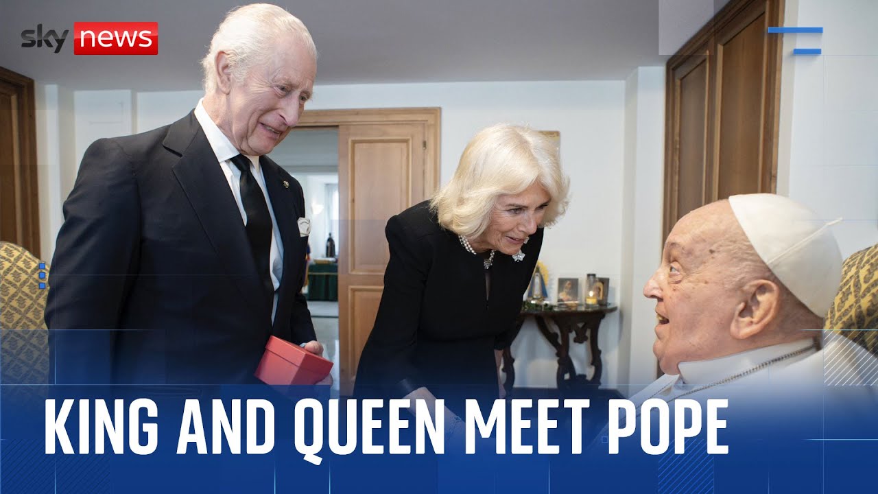 King and Queen meet Pope Francis - World News