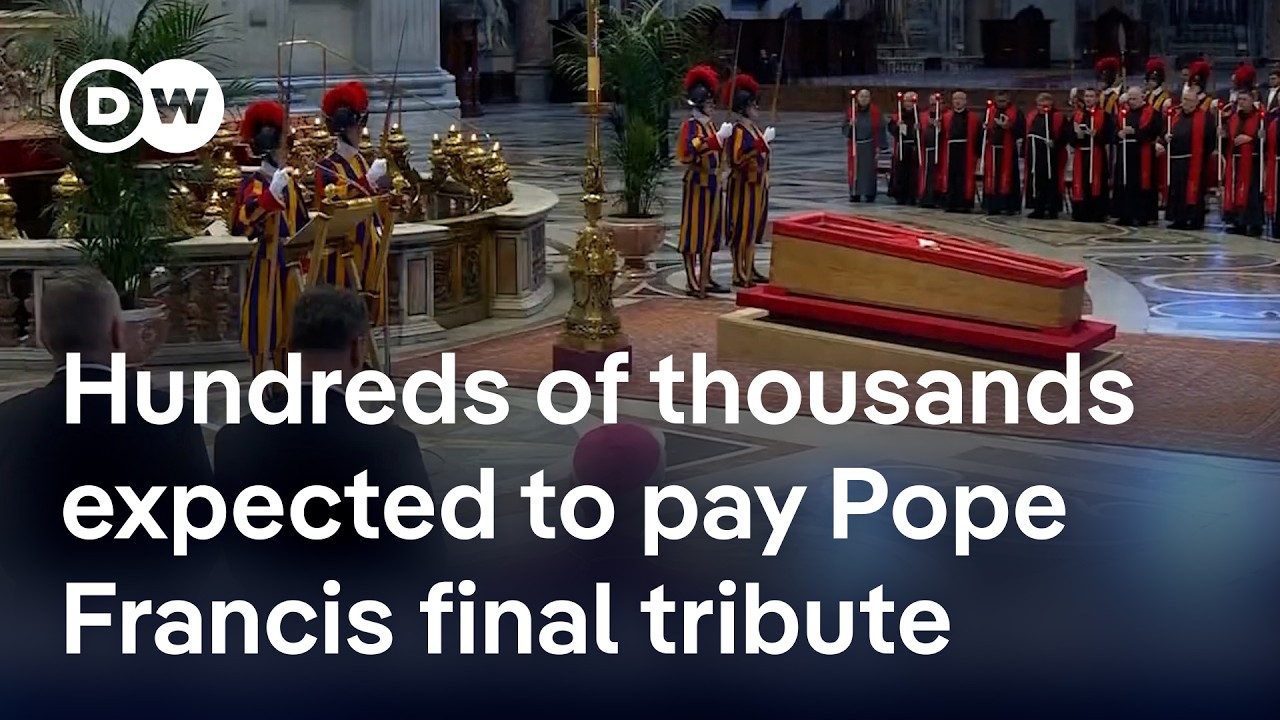 Pope Francis's body lies in state in St. Peter's Basilica until his ...