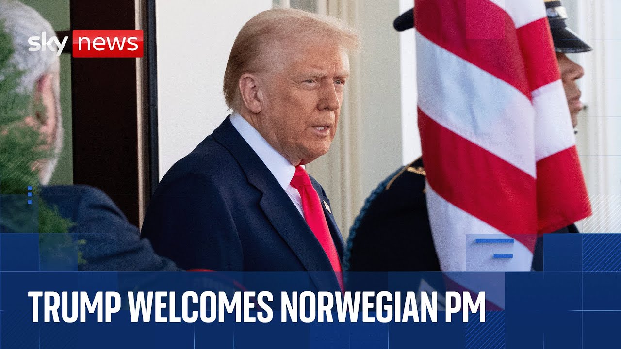 President Trump welcomes Norwegian PM to White House - World News