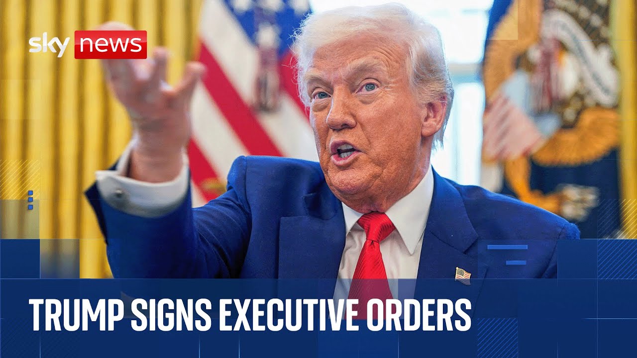 Trump signs executive orders at the White House - World News