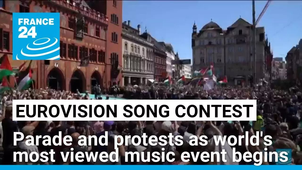 Parade, protests kick off Eurovision Song Contest week • FRANCE 24 ...