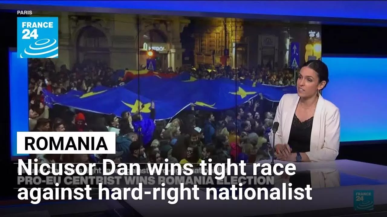 Romania: Nicusor Dan wins tight race against hard-right nationalist ...