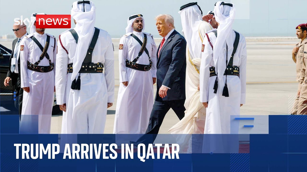 Trump attends reception as he arrives in Qatar - World News