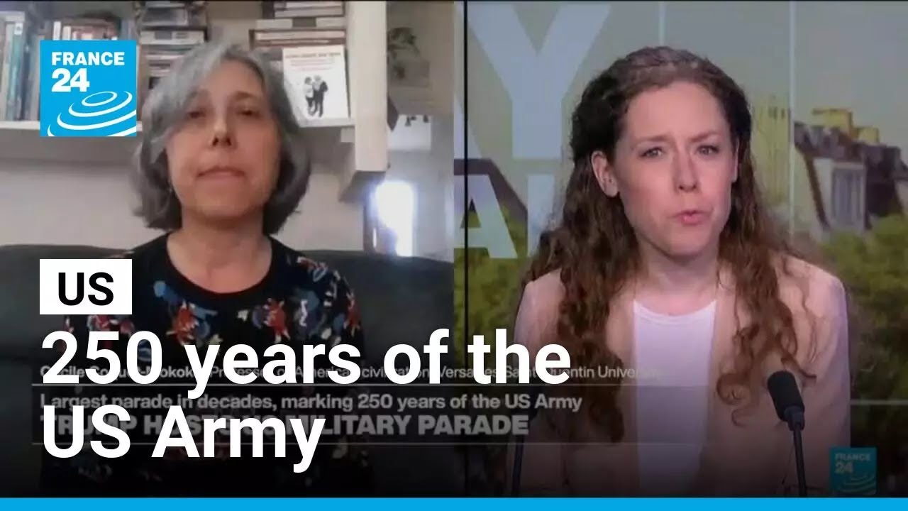 The largest parade in decades marking 250 years of the US Army • FRANCE ...
