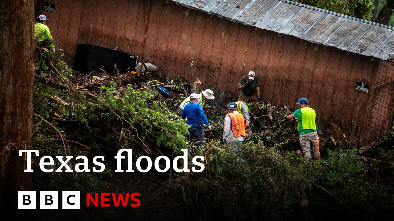 Texas floods death toll climbs to at least 107 | BBC News - World News