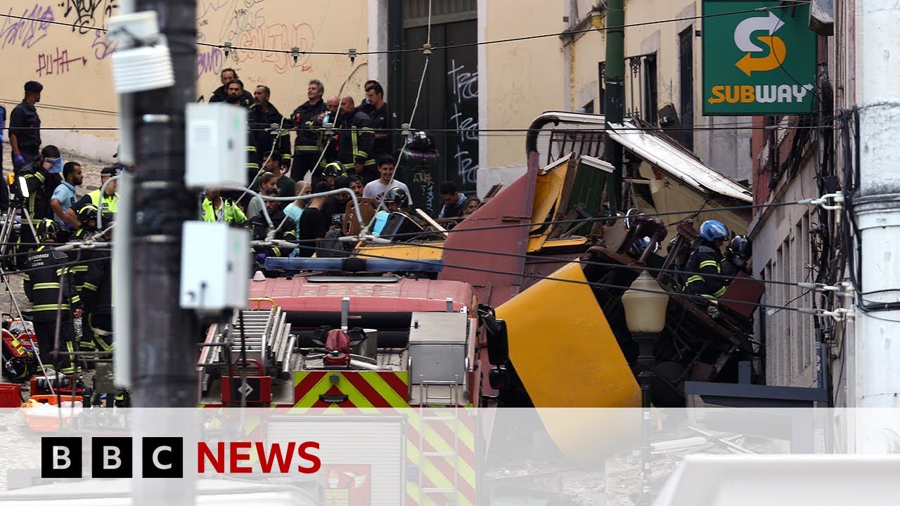 At least 15 dead after Lisbon's historic funicular derails | BBC News ...
