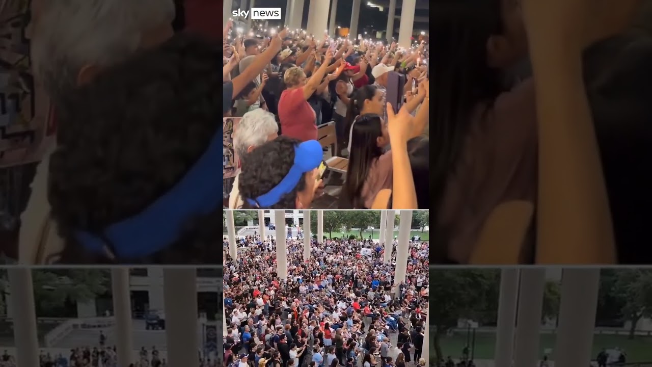 Crowds chant at Charlie Kirk vigil at Texas university - World News
