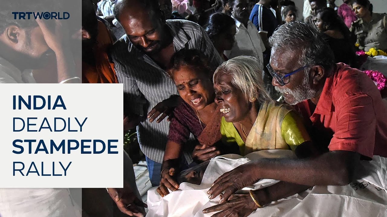Deadly stampede at political rally in India - World News