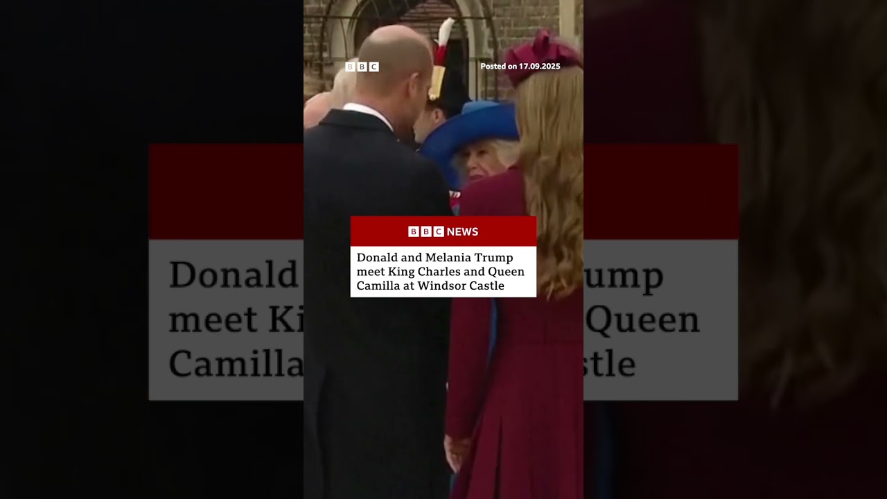 Donald and Melania Trump meet King Charles and Queen Camilla at Windsor ...