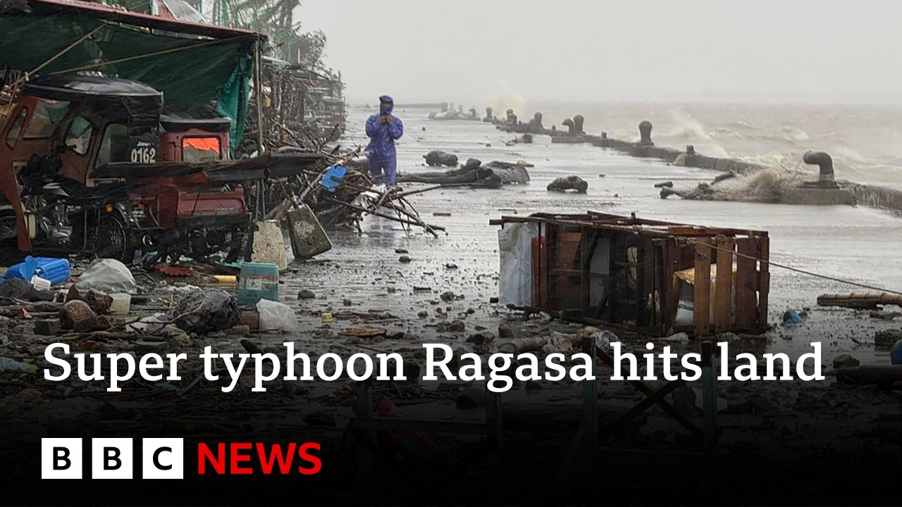 Thousands evacuated as super typhoon Ragasa makes landfall in ...