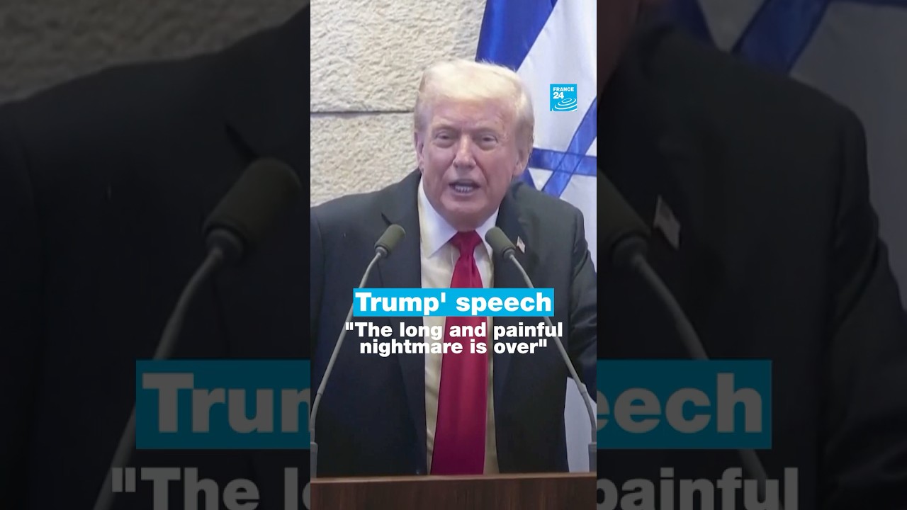 Trump’s speech: “The long and painful nightmare is over” • FRANCE 24 ...