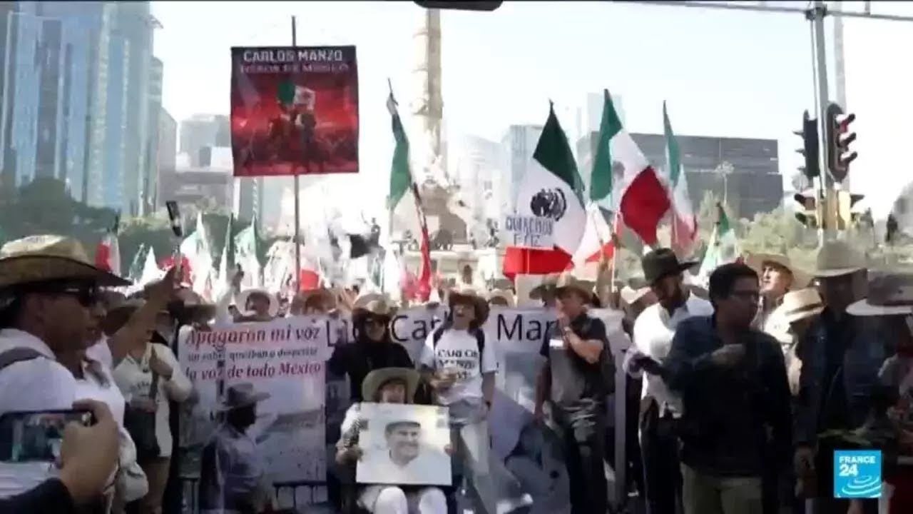 Anti-crime protests in Mexico City injure 120 people, most of them ...