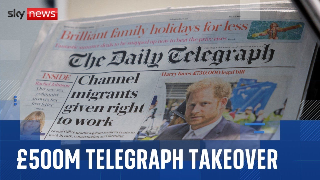 Daily Mail owner strikes £500m deal to buy Telegraph - World News