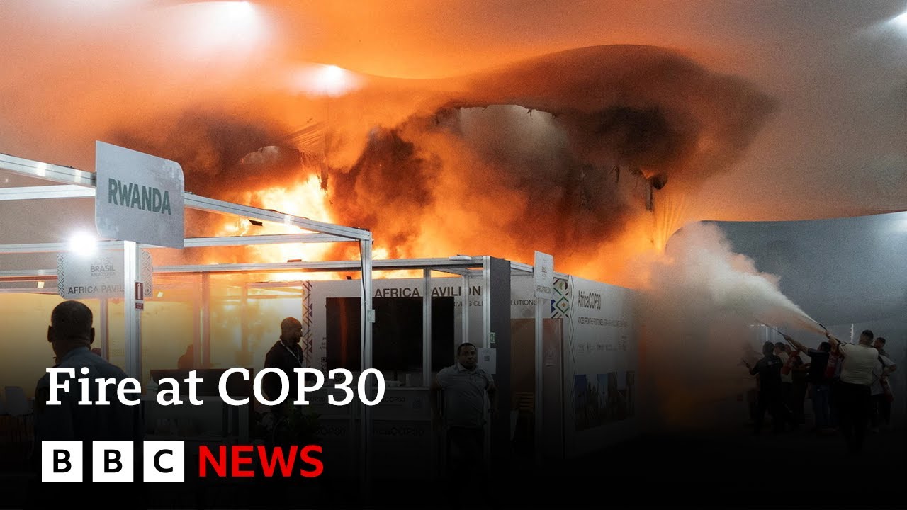 Fire breaks out at COP30 as conference closes | BBC News - World News