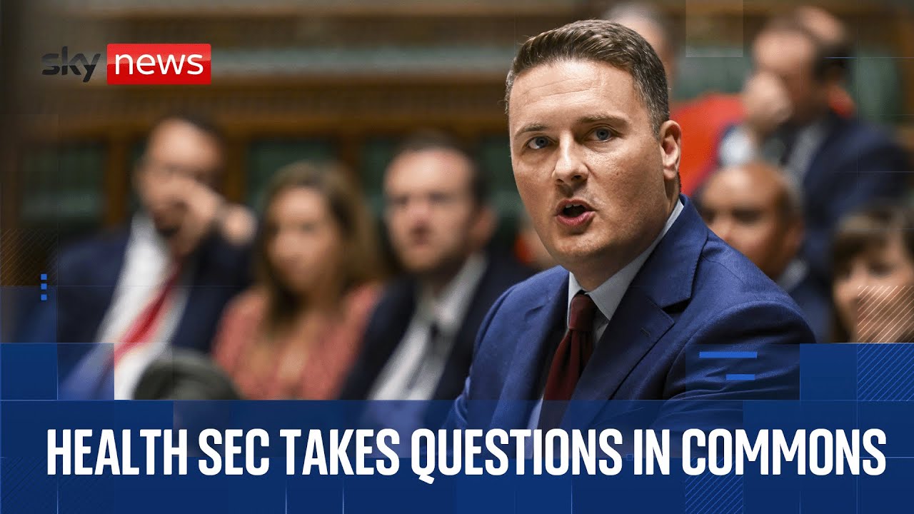 Health Secretary Wes Streeting takes questions in the Commons - World News