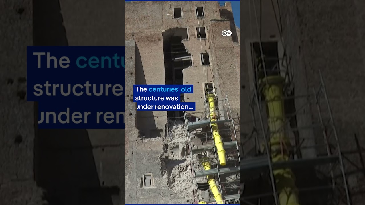 Medieval tower in Rome partially collapses | DW News - World News