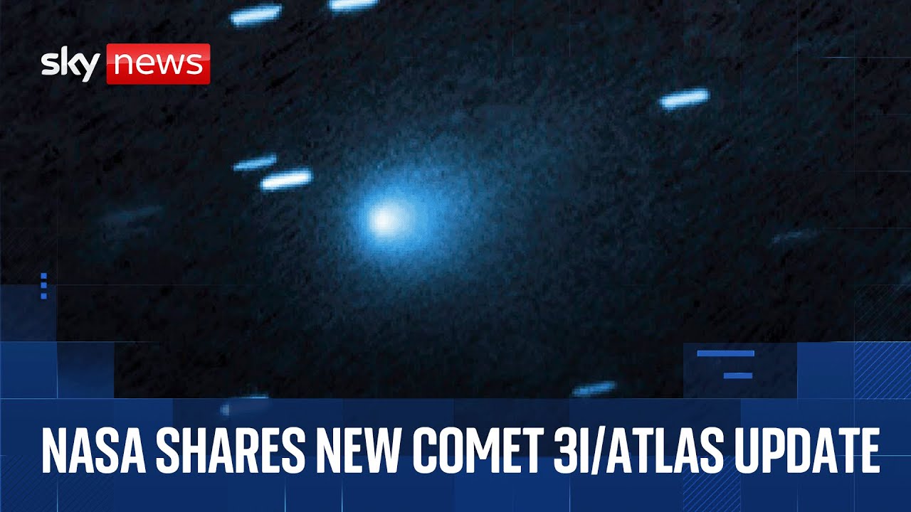 NASA shares new pictures of interstellar comet that zoomed past Mars ...