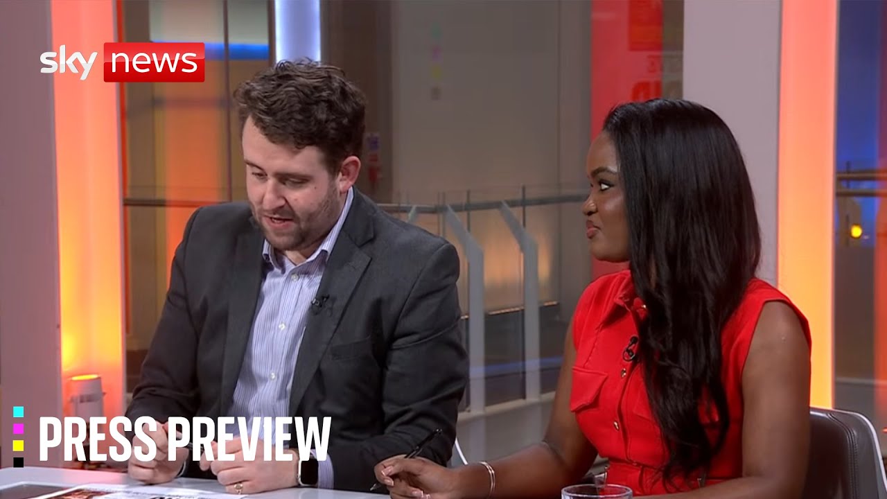 Sky News Press Preview | Christian Calgie, and Joanna Jarjue | Saturday ...