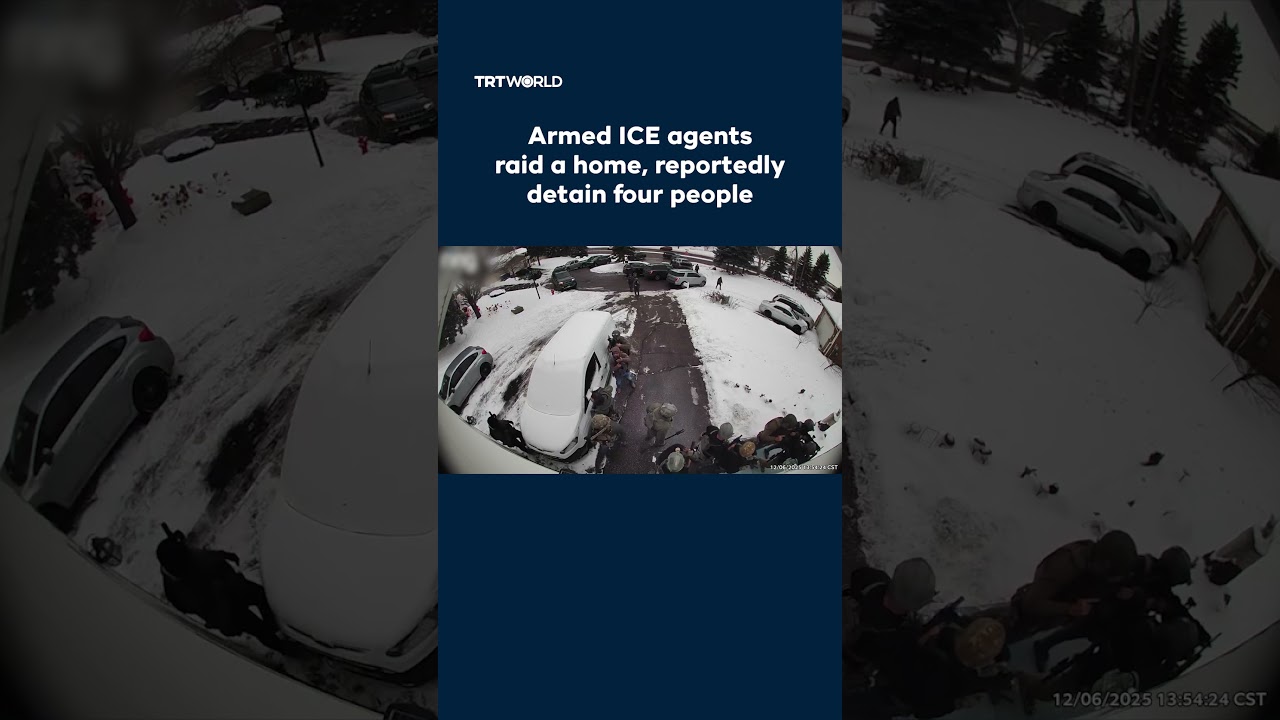 Armed ICE agents raid a home in Minnesota, US - World News
