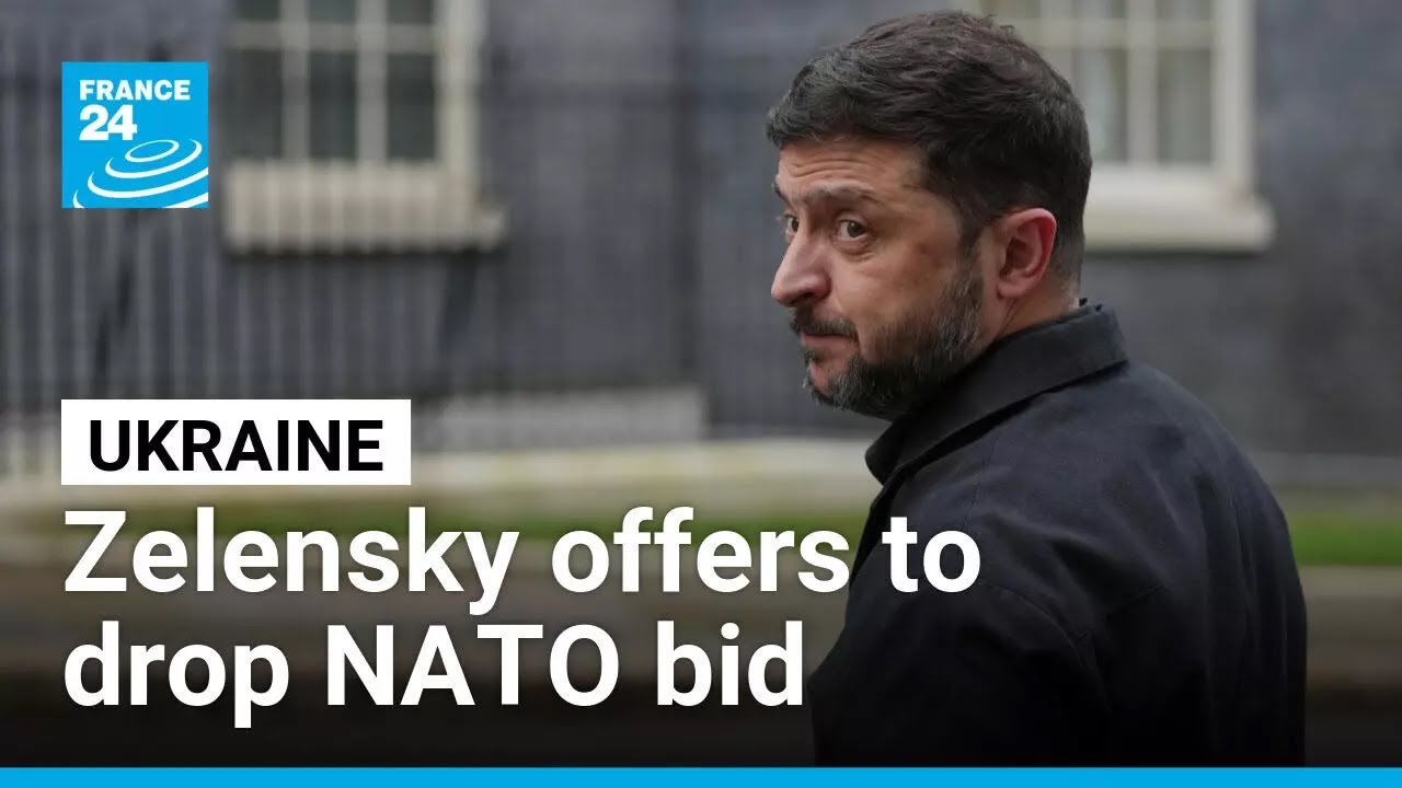 Zelensky offers to drop NATO bid for security guarantees ahead of ...