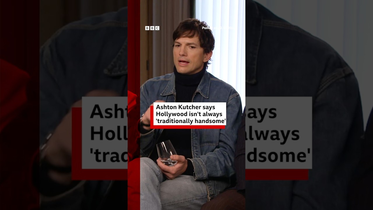 Ashton Kutcher says Hollywood isn't always 'traditionally handsome'. # ...