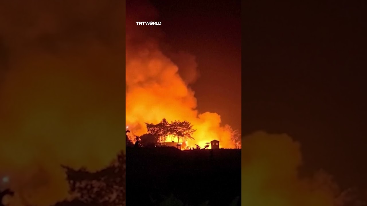 Fire breaks out at Rohingya refugee camp in Bangladesh - World News