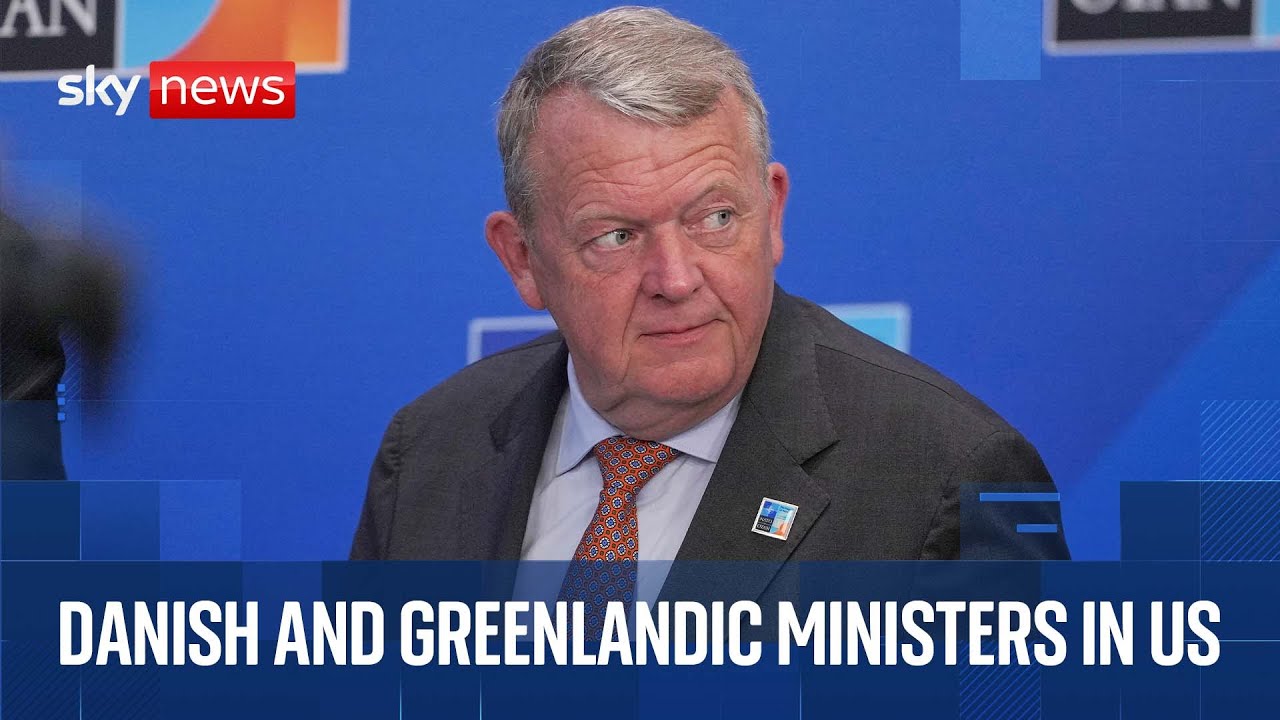 Foreign minister from Denmark and Greenland give press conference after ...