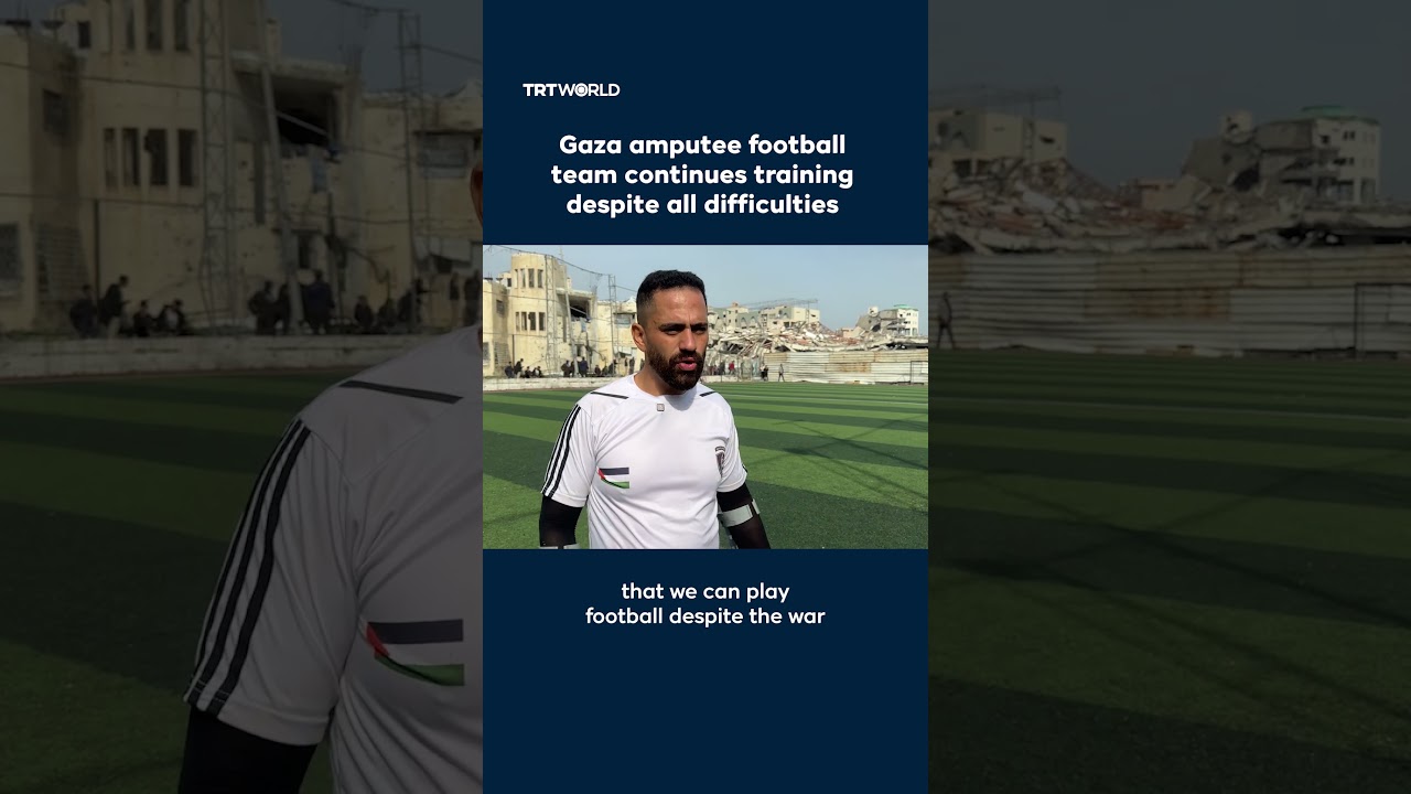 Gaza amputee football team continues training despite all difficulties ...