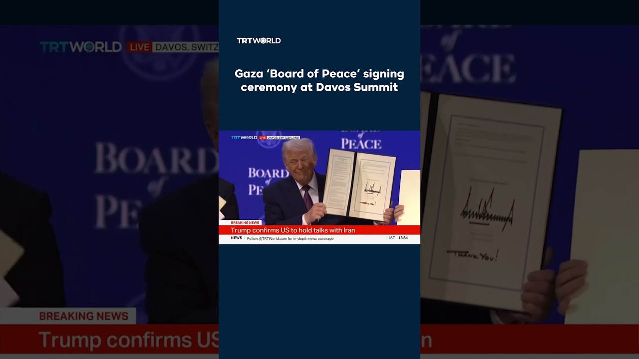 Gaza 'Board of Peace' signing ceremony at Davos Summit - World News
