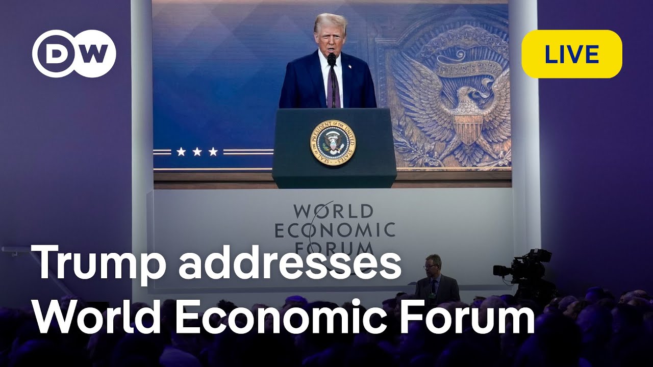 Live: Donald Trump addresses world leaders at World Economic Forum | DW ...