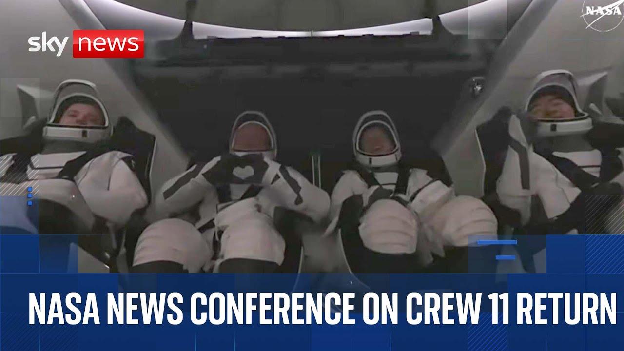 NASA news conference after astronauts' emergency return from space ...