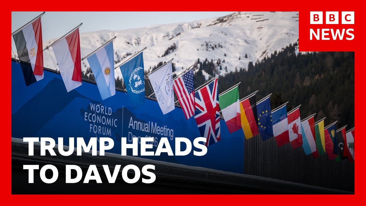 President Trump heads to Davos as Greenland tensions rise | BBC News ...