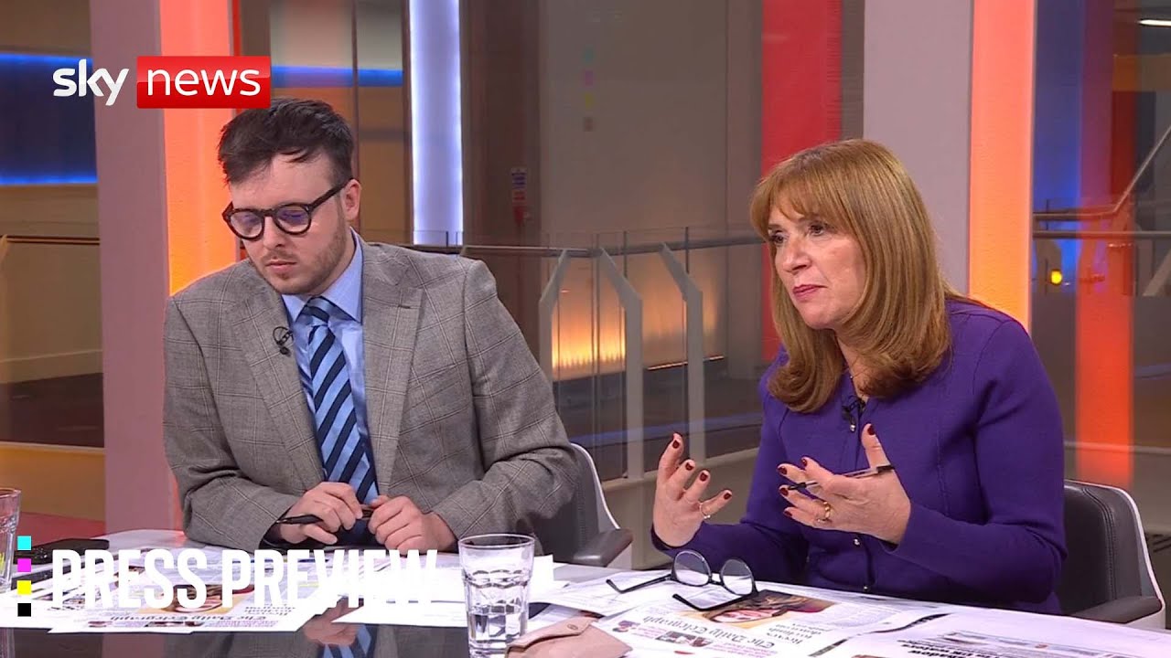 Sky News Press Preview | Benjamin Butterworth & Angela Epstein Thursday ...