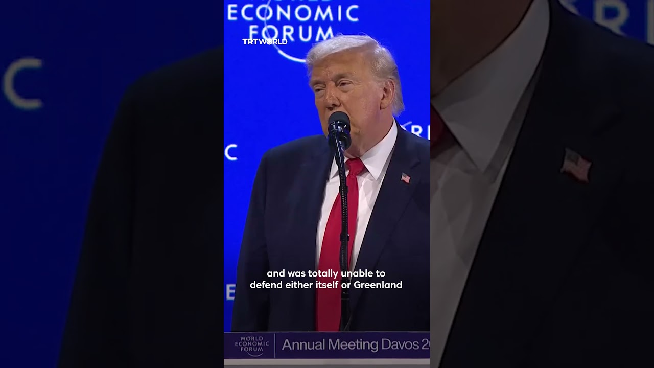 Trump reiterates Greenland claims in provocative Davos speech - World News
