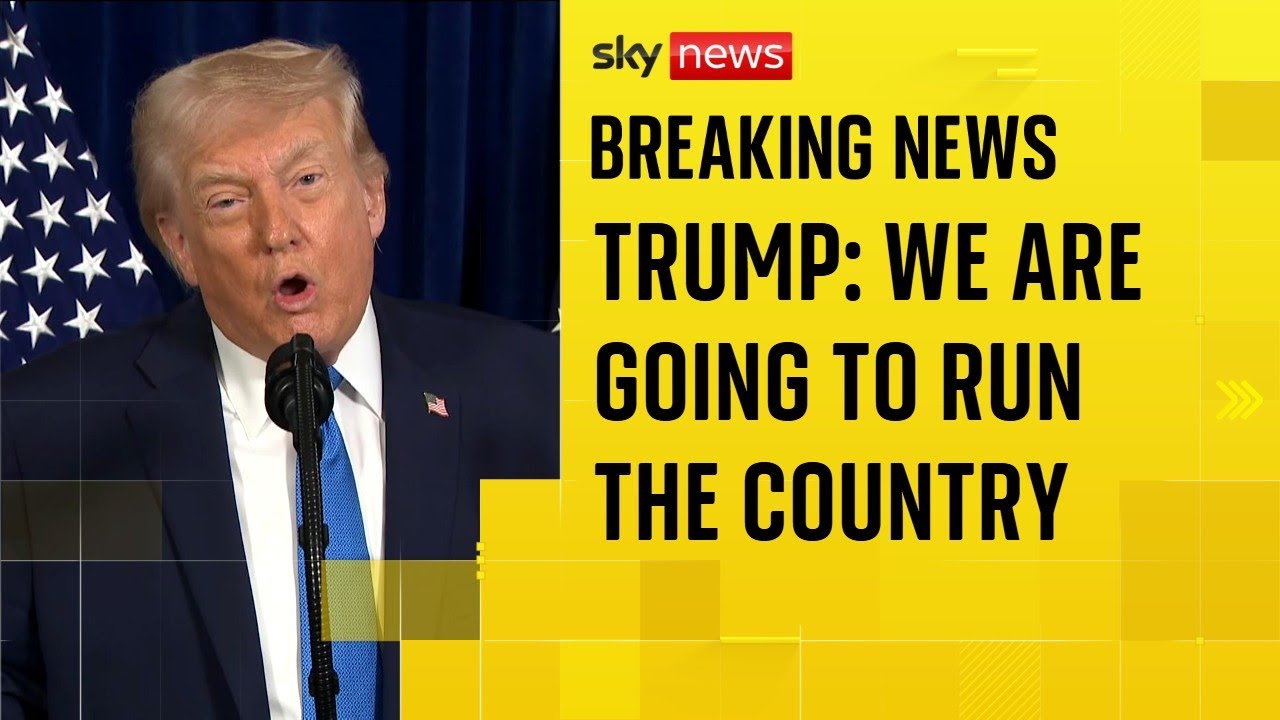 Trump says the US will 'run' Venezuela - World News