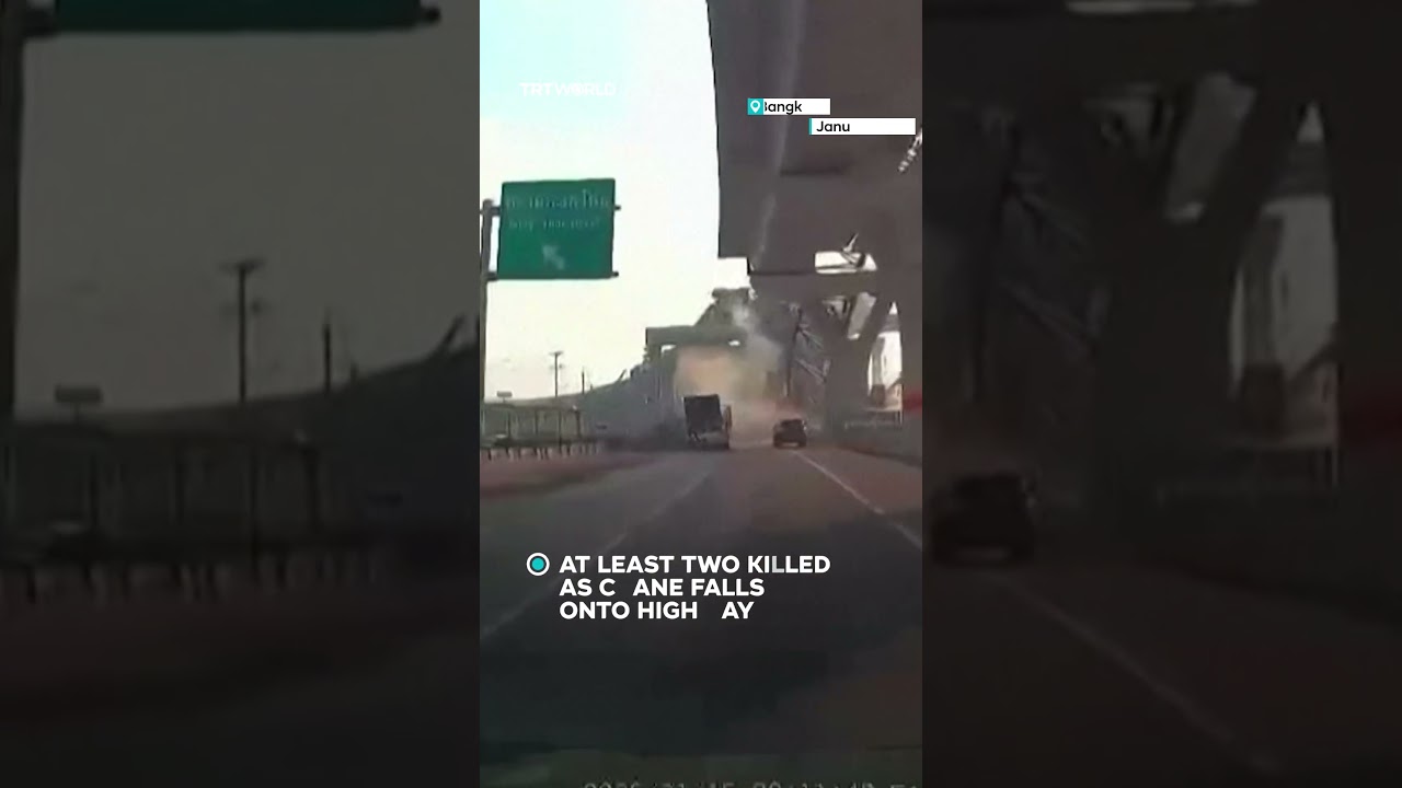 Two killed as construction crane falls onto road in Thailand - World News