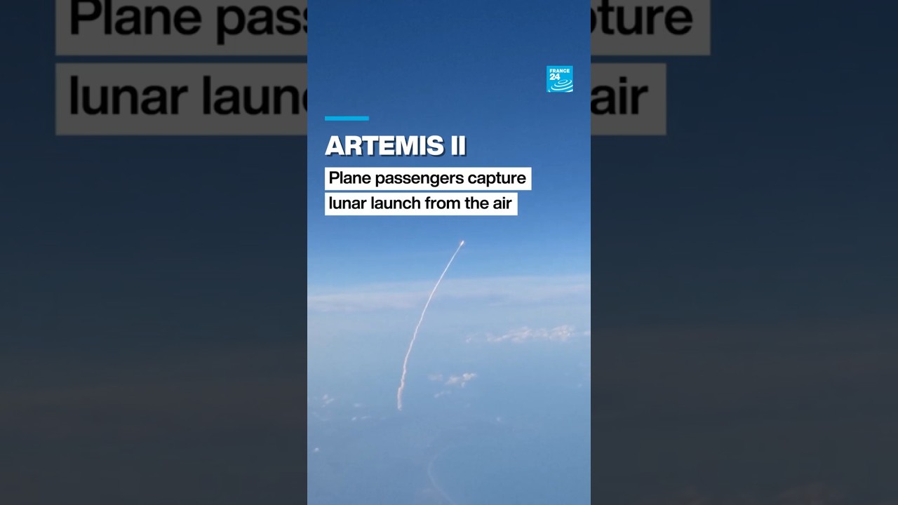 #Artemis II: Plane passengers capture lunar #launch from the air ...