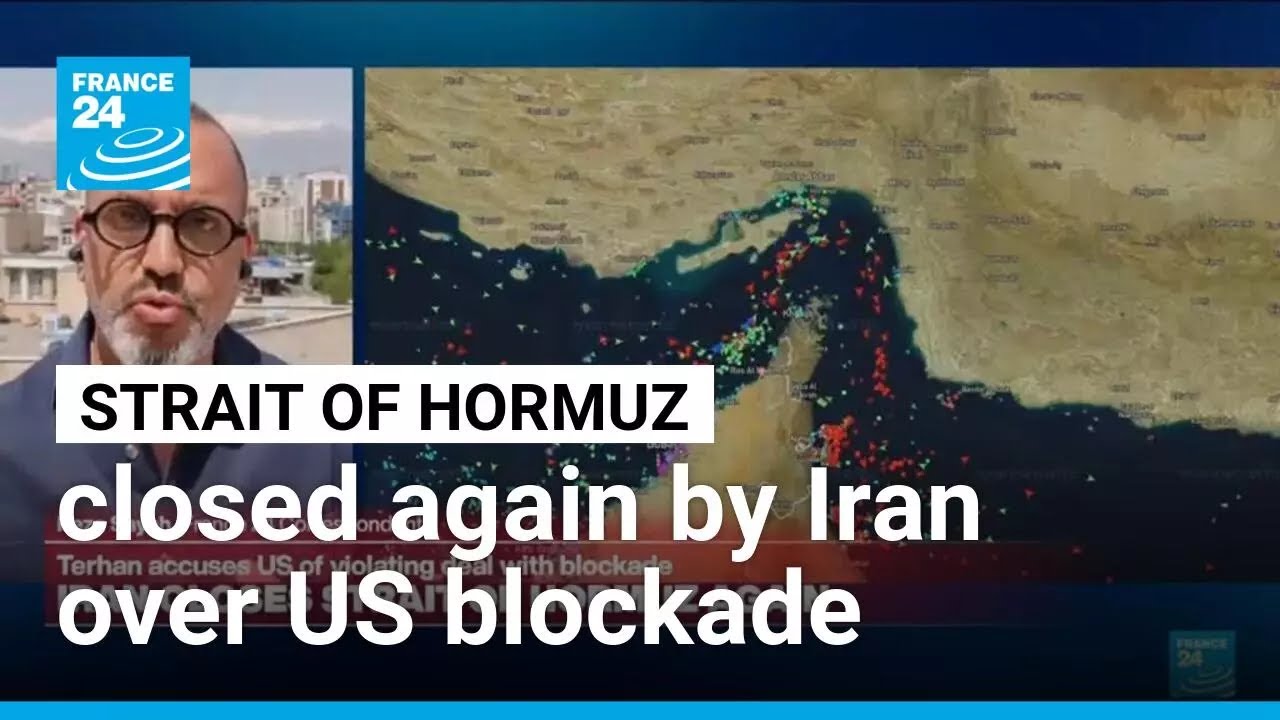 Iran Closes Hormuz Strait Again Over Us Blockade With Ships Mid Transit