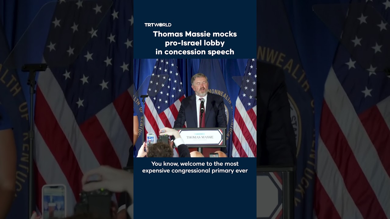 Thomas Massie mocks pro-Israel lobby in concession speech - World News
